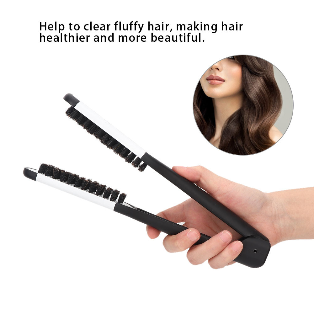 V Shape Hair Splint Comb Straightener Anti-Static Salon Hairdressing ...