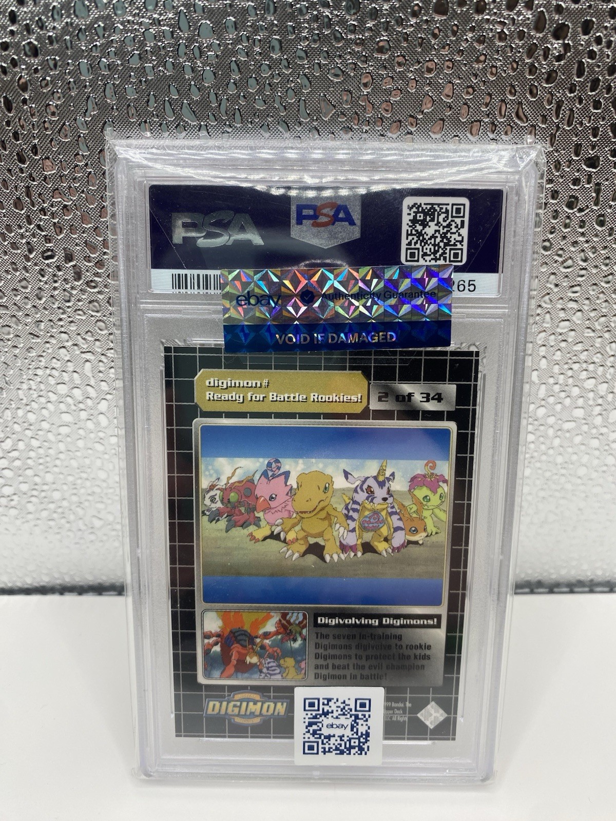 PSA 10 1999 DIGIMON STARTERS VINTAGE HOLO GRADED CARD RARE GRAIL PRISM ...