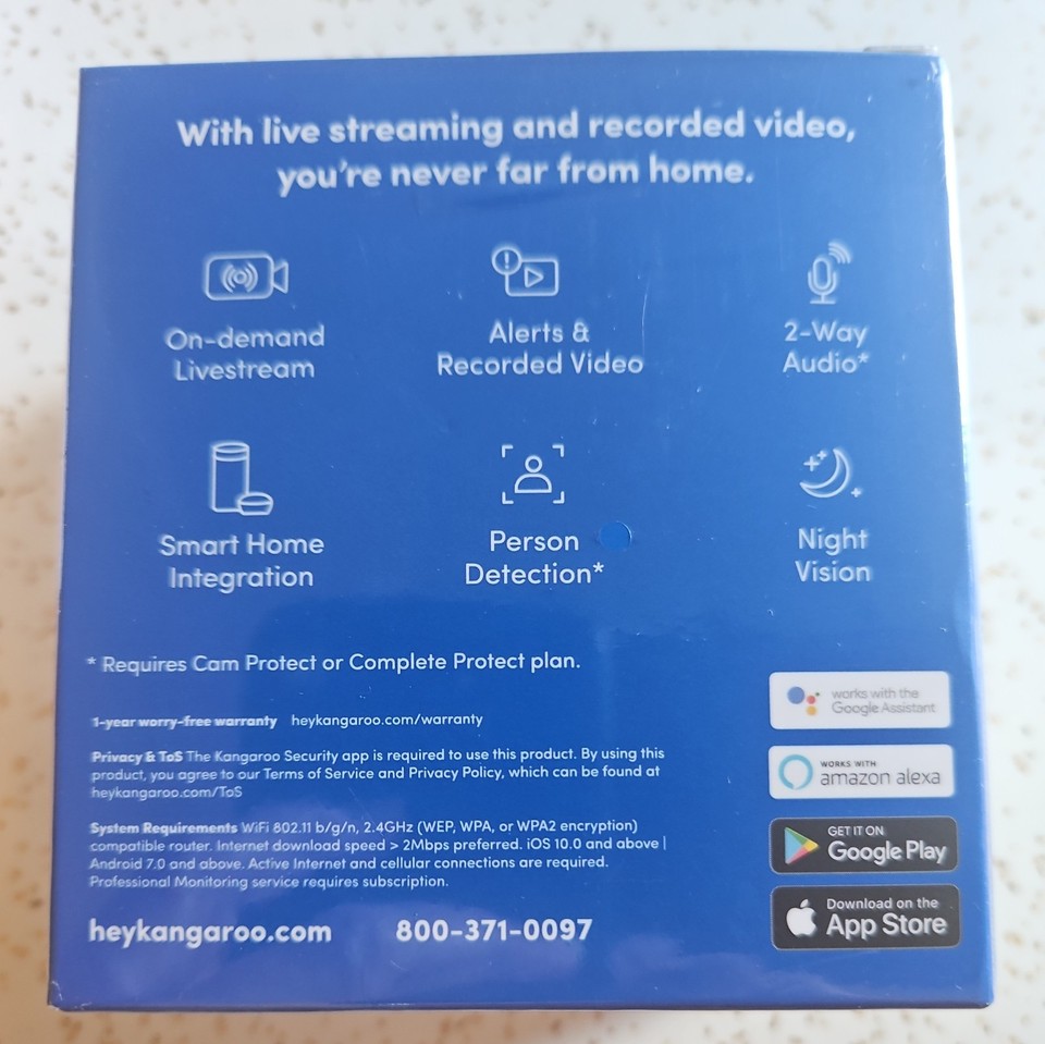 Kangaroo Indoor + Outdoor Cam Wired Security Camera (NEW SEALED) | eBay