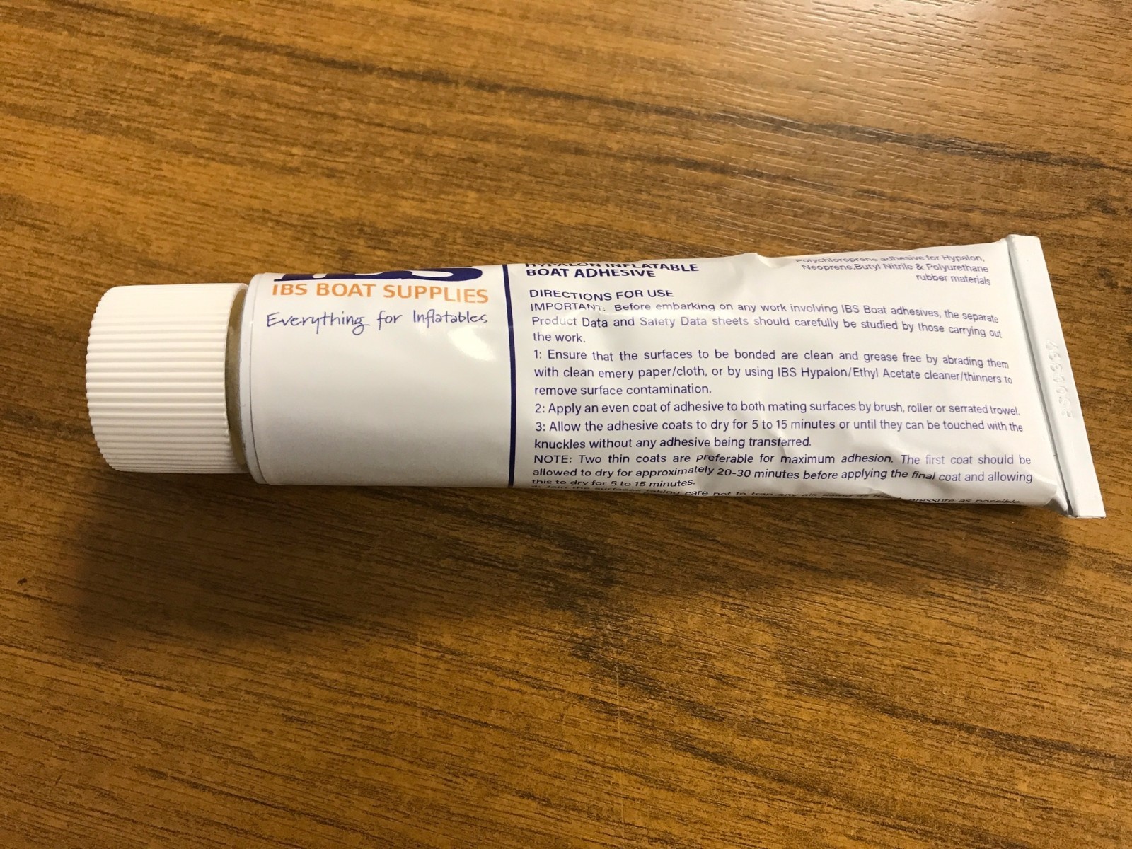 BLUE HYPALON NEOPRENE Inflatable Boat RIB Repair Kit Glue & Fabric Avon ...