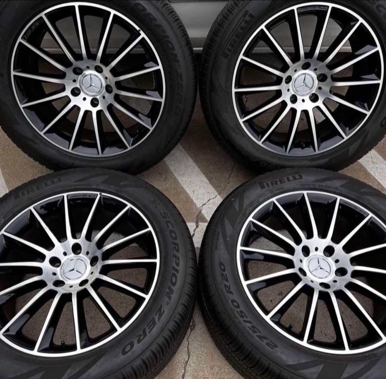 20" Mercedes Factory AMG OEM G500 G550 G63 G-Wagon G Wagon Wheels Rims ...