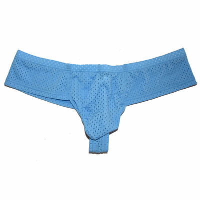 Men Thong Boxer Breath Holes Bikini Boxers Underwear Stretchy Jockstrap ...