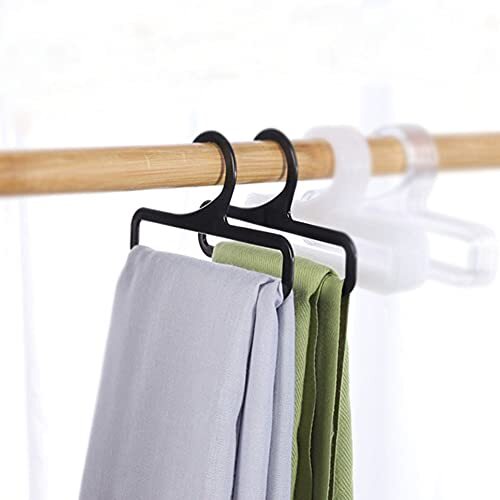10 Pcs Plastic Scarf Hangers Towel Holders Closet Organizer for Scarves ...