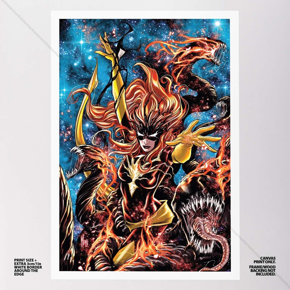 Venom Poster Canvas Venomized Jean Grey Phoenix Comic Book Art Print ...
