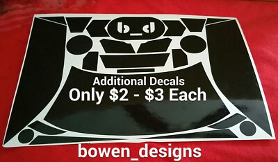 Custom RC Body Window DECAL Rustler VXL XL5 Traxxas 2wd Sticker Set ...