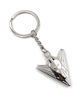 Keychain Airplane Fighter Jet Aircraft Silver Pendant Chain | eBay UK