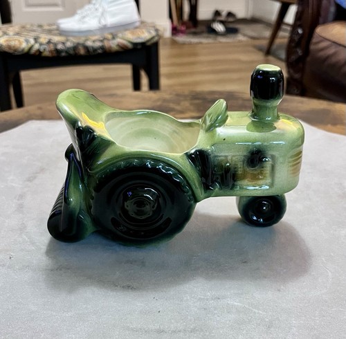 Vintage Ceramic Tractor Planter Green 1960’s Farm House Country ...