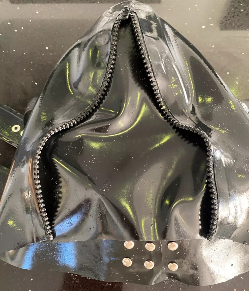 S10 Gas Mask Heavy Rubber 1mm Hood Latex Fetish Bondage Gummi BDSM ...