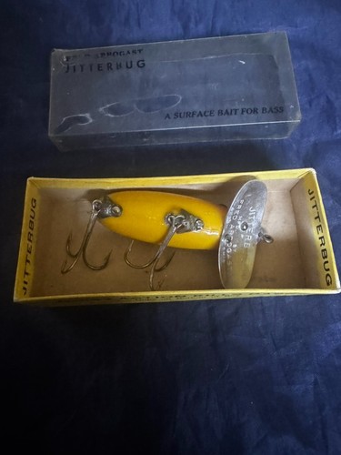Unused NOS Vintage Original Fred Arbogast Jitterbug Fishing Lure With ...
