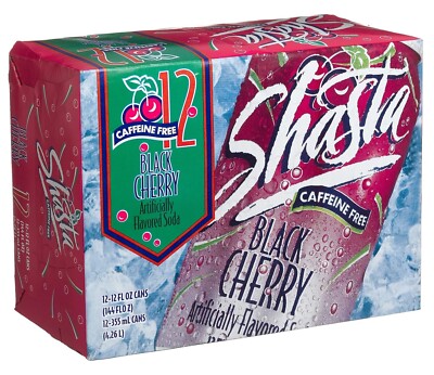 Shasta Black Cherry Soda, 12 Fl Oz (pack of 12) | eBay