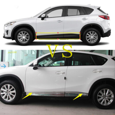 ABS Chrome Side Door Molding Body Cover Trim For Mazda CX-5 CX5 2013 ...