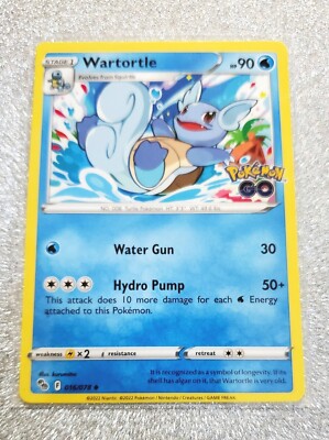 Pokémon TCG Wartortle Pokemon GO 016/078 Regular Uncommon | eBay