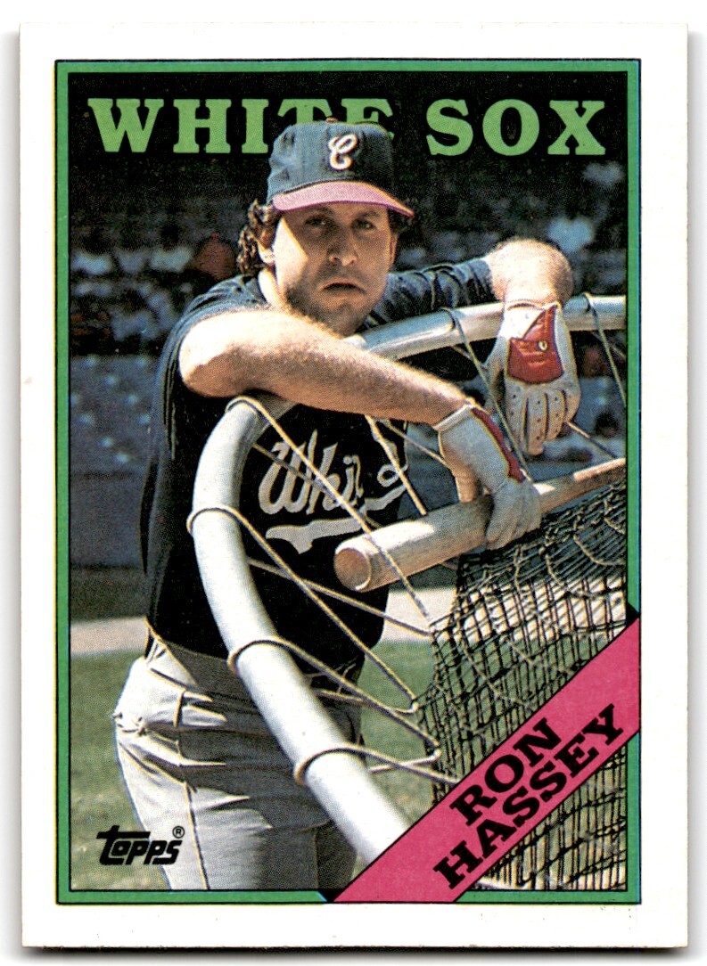 1988 Topps Baseball Card Ron Hassey Chicago White Sox #458 | eBay