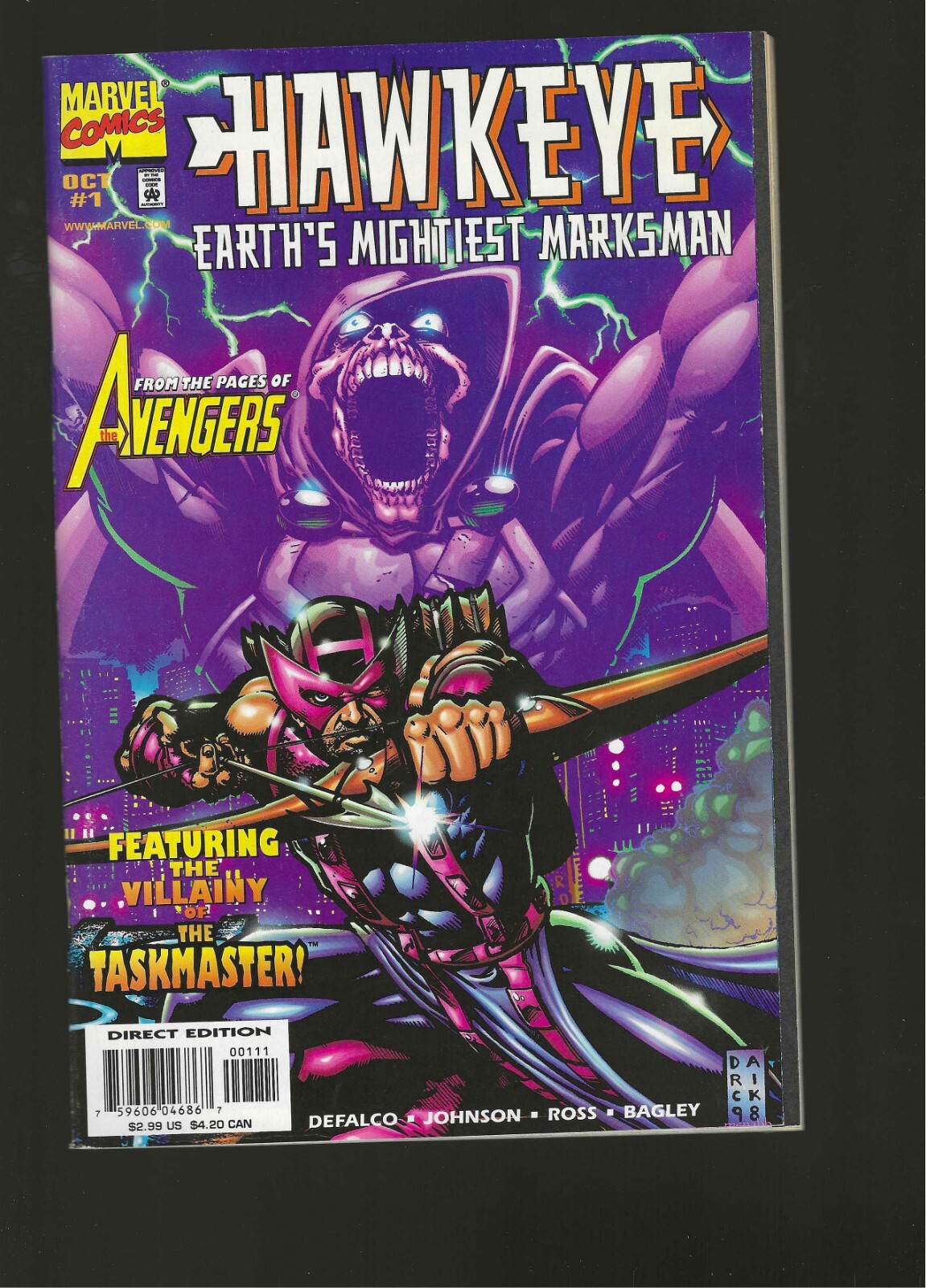 Hawkeye: Earth's Mightiest Marksman #1 (Marvel, October 1998) NM+ | eBay