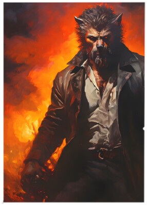 WOLFMAN * Custom ACEO * Fun Novelty * DARK FANTASY * Art Card * ATC | eBay