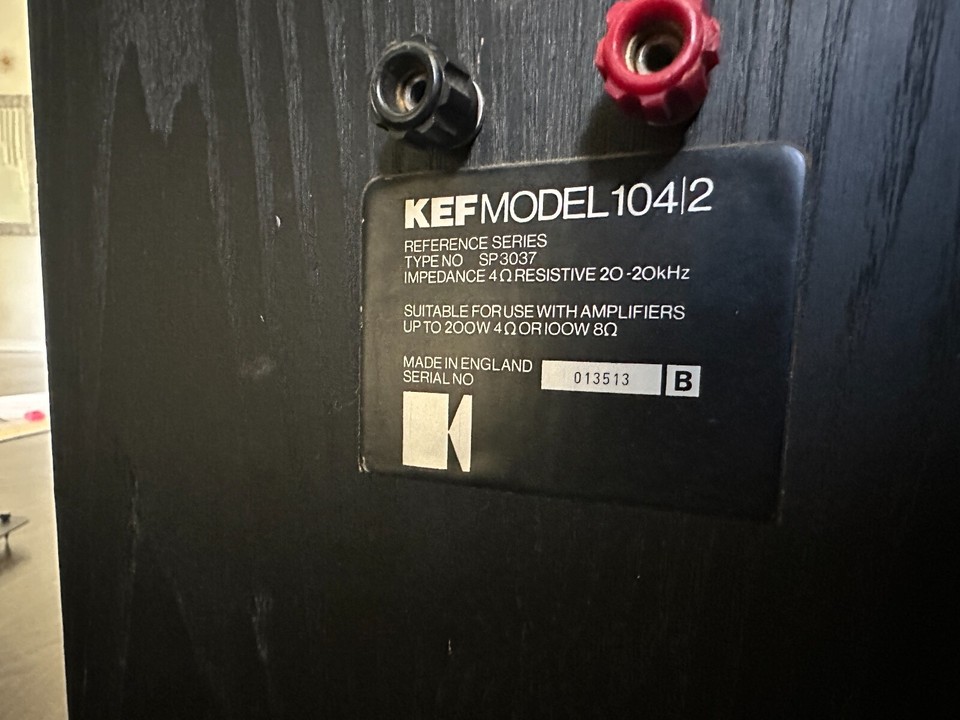 KEF 104 2 Reference Speakers (pair) | eBay