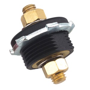 Thru Panel Battery Cable Bulkhead Connector Negative Black 3/8 ...