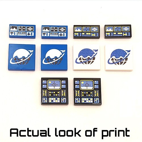 Custom UV Print on LEGO Tiles - Ice Planet pack 1 | eBay