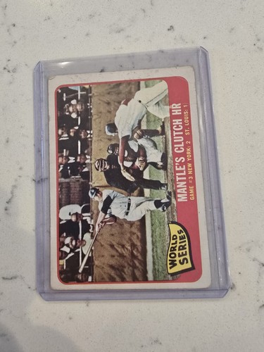 1965 Topps - 1964 World Series #134 Mickey Mantle | eBay
