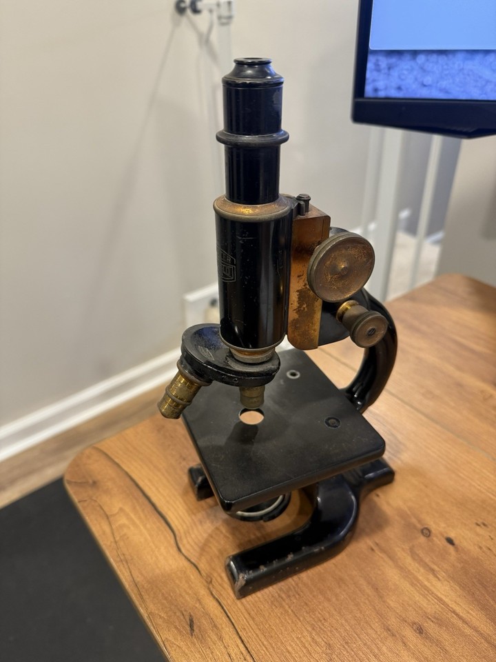 Vintage Spencer Buffalo Cast Iron & Brass Microscope | eBay