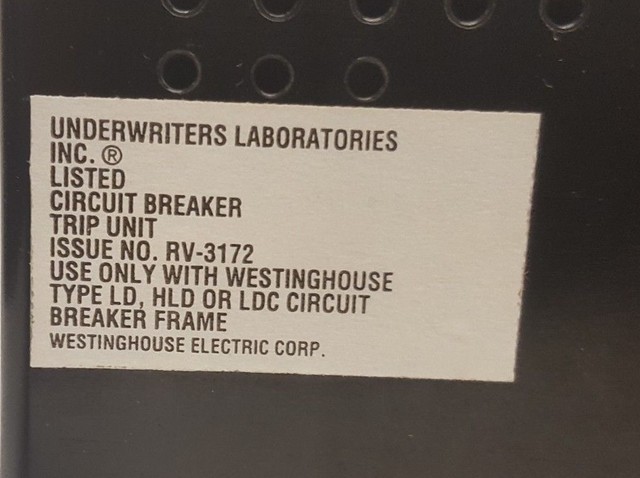 Eaton Cutler Hammer LES3600LSI Circuit Breaker Trip 1yr for sale online ...