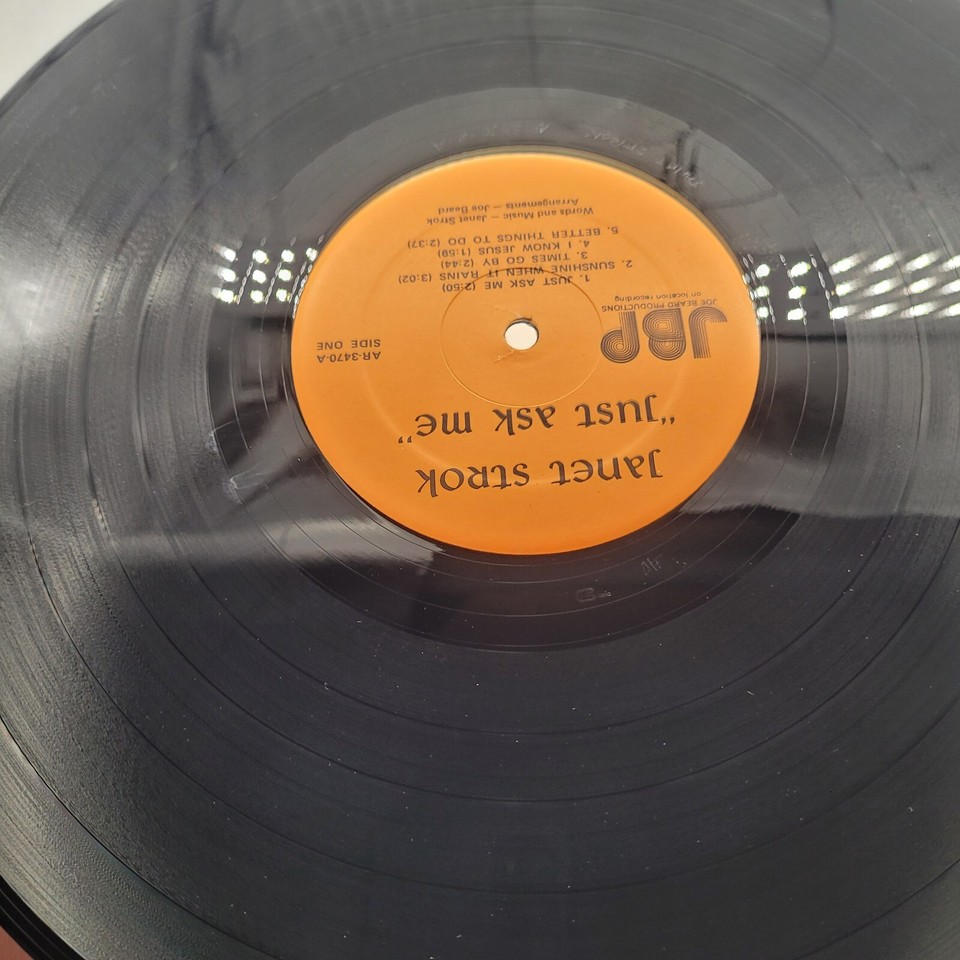Janet Strok Just Ask Me Rare Folk Christian AR-3470 Record Album Vinyl ...