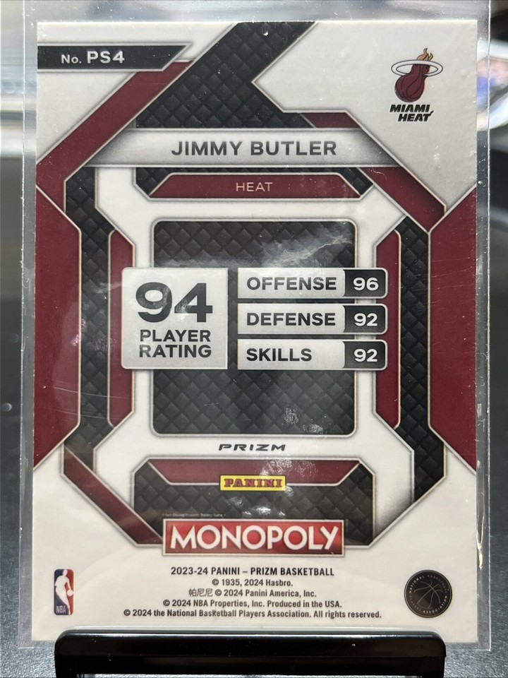 2023-24 Panini Prizm Monopoly #PS4 Jimmy Butler All-Star Red | eBay