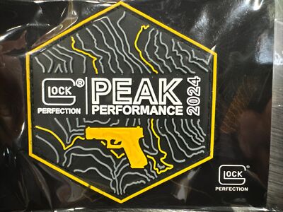 Glock Perfection Peak Performance Pistol Shot Show 2024 PVC Hook Loop Patch New | eBay