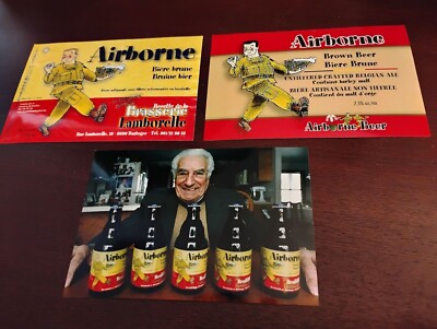 AIRBORNE BEER LABEL Photocards + Vincent Speranza Photo - 101st WWII ...