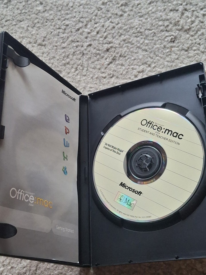 Microsoft Office: Mac 2004 Student And Teacher Edition CD | eBay