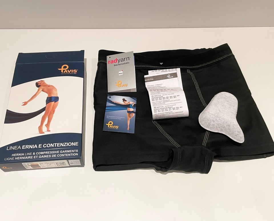 HERNIA SUPORT PAVIS BOXER SHORTS INGUINAL HERNIA SUPPORT REMOVABLE PADS ...