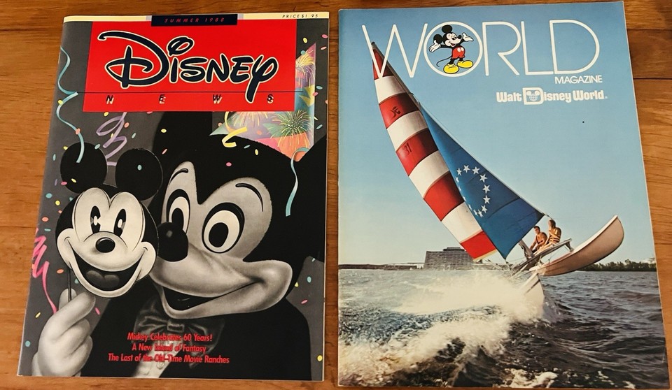 Vintage Disneyland & Walt Disney World 60s 70s Newsletter Maps Rare ...