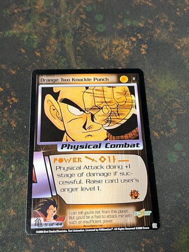 Orange Two Knuckle Punch - Dragon Ball Z DBZ CCG Score Card Nice! | eBay