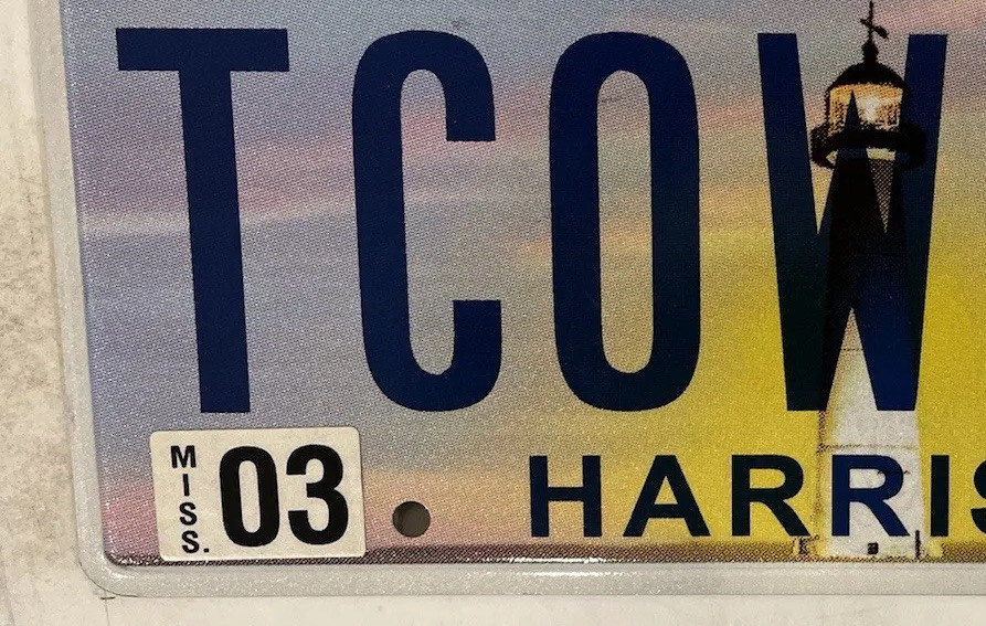 Vanity T COWART COWARD COW ART license plate Delma Tony Tom Theresa ...
