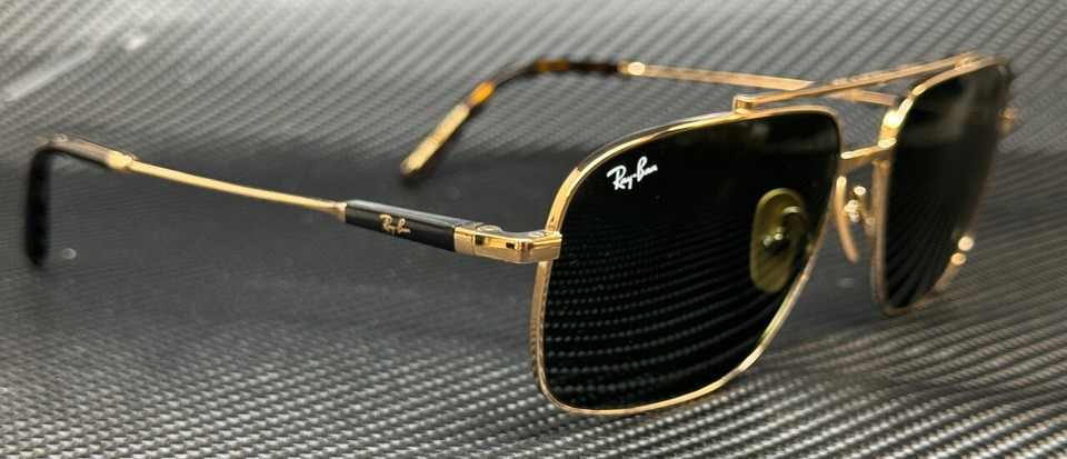 RAY BAN RB8096 926531 Gold Green Michael Titanium 59 mm Sunglasses | eBay