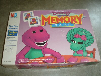 1990 Milton Bradley BARNEY Memory Game COMPLETE | eBay