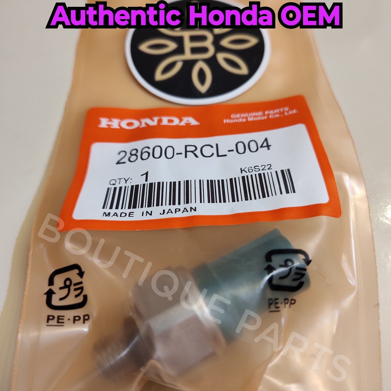 OEM Genuine for Honda Oil Pressure Sensor Transmission 2–3 Clutch 28600 ...