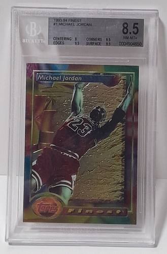 1993-94 Michael Jordan Topps Finest #1 BGS 8.5 | eBay