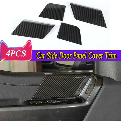 For Ford F-150 2021-2023 Carbon Fiber Front Rear Interior Door Trim ...