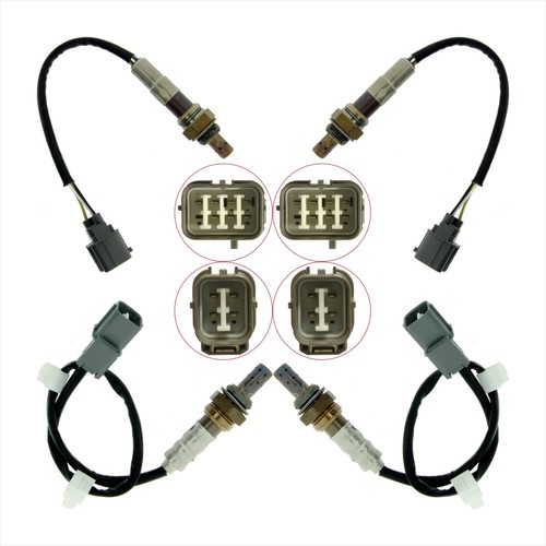 4pcs O2 Sensor For 2005-2008 Honda Pilot & Acura RL 3.5L V6 Upstream ...