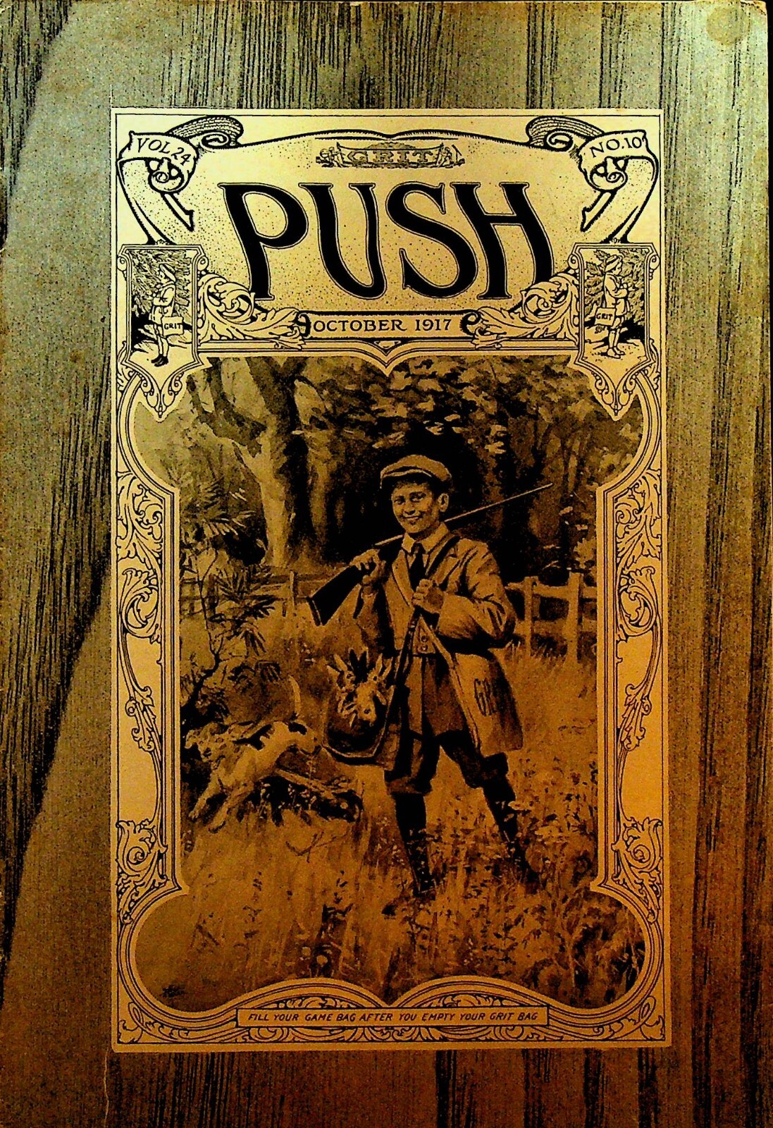 Push Magazine November 1917 Grit Rabbit Hunting | eBay