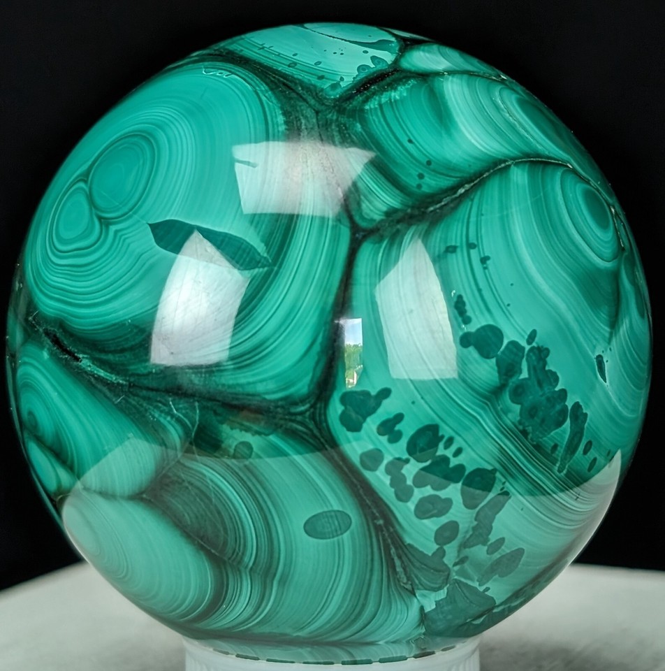 Malachite Sphere Crystal Ball Orb Large Big Gemstone | eBay