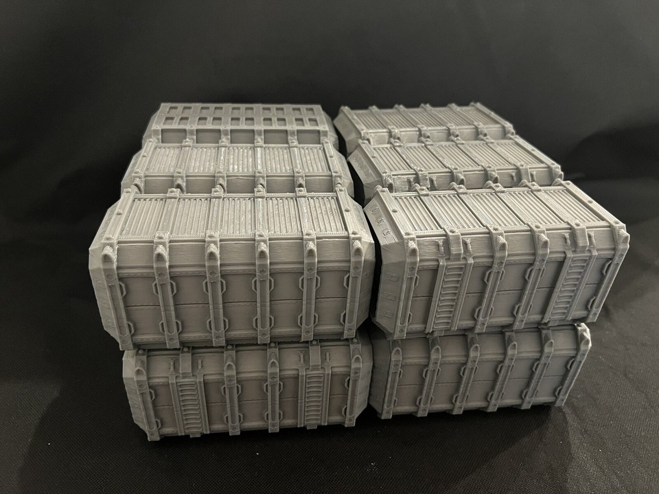 WARGAME CONTAINERS X 12, Tabletop Terrain Gothic Sci-Fi Warhammer | eBay