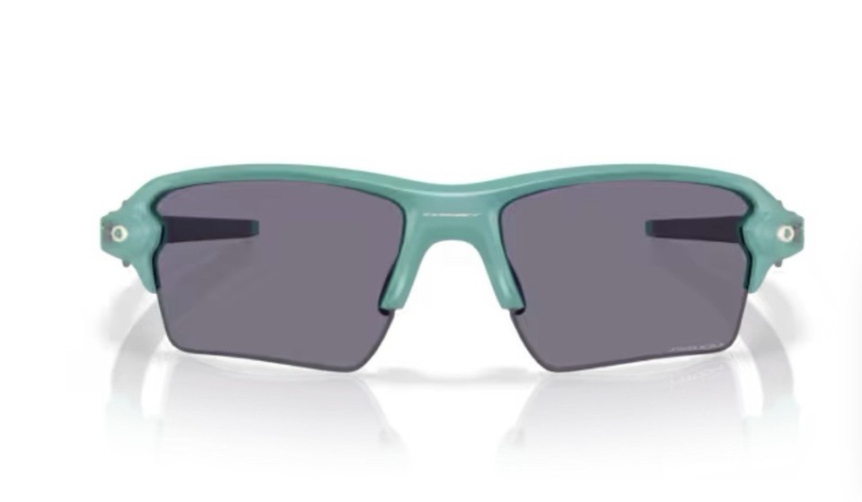 OAKLEY FLAK 2.0 XL SUNGLASSES MATTE PACIFIC TEAL BLUE / PRIZM GREY ...