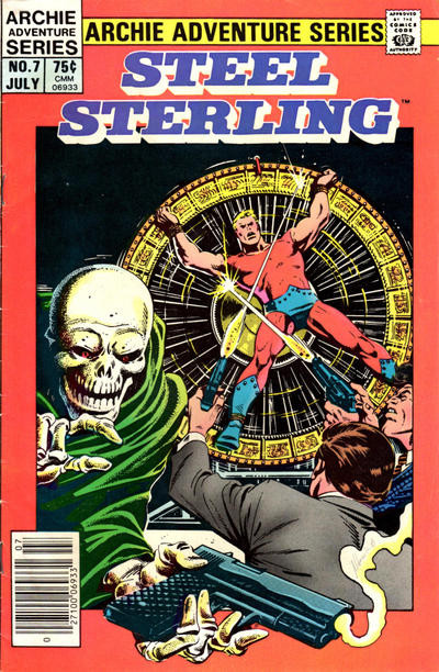 Steel Sterling #7 (Newsstand) VF; Archie | July 1984 Last Issue - we ...