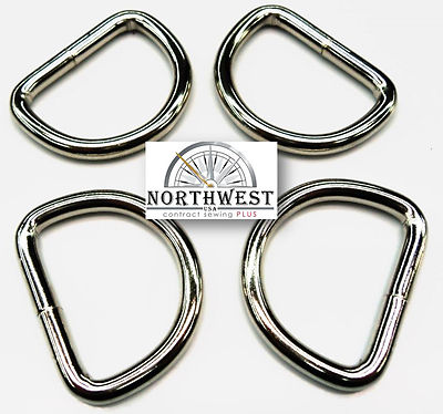 1 inch Heavy Welded D-Rings for 1" Webbing Nickle 2 per lot | eBay