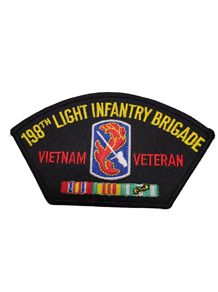 198th Light Infantry Brigade Vietnam Vet. Army Heat Seal Backing Iron ...