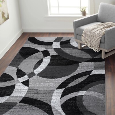 Rugshop Area Rugs Modern Contemporary Circles Abstract Rug New Living ...