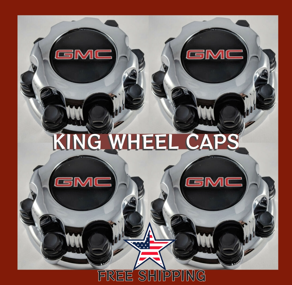 4pcs. GMC Sierra Yukon VAN 1500 2500 3500 16" Wheel Center Caps Hub 8 ...