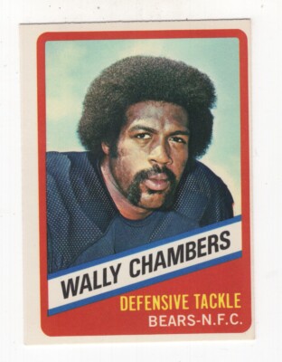 1976 TOPPS WONDER BREAD FOOTBALL ALL-STAR WALLY CHAMBERS CHICAGO BEARS ...